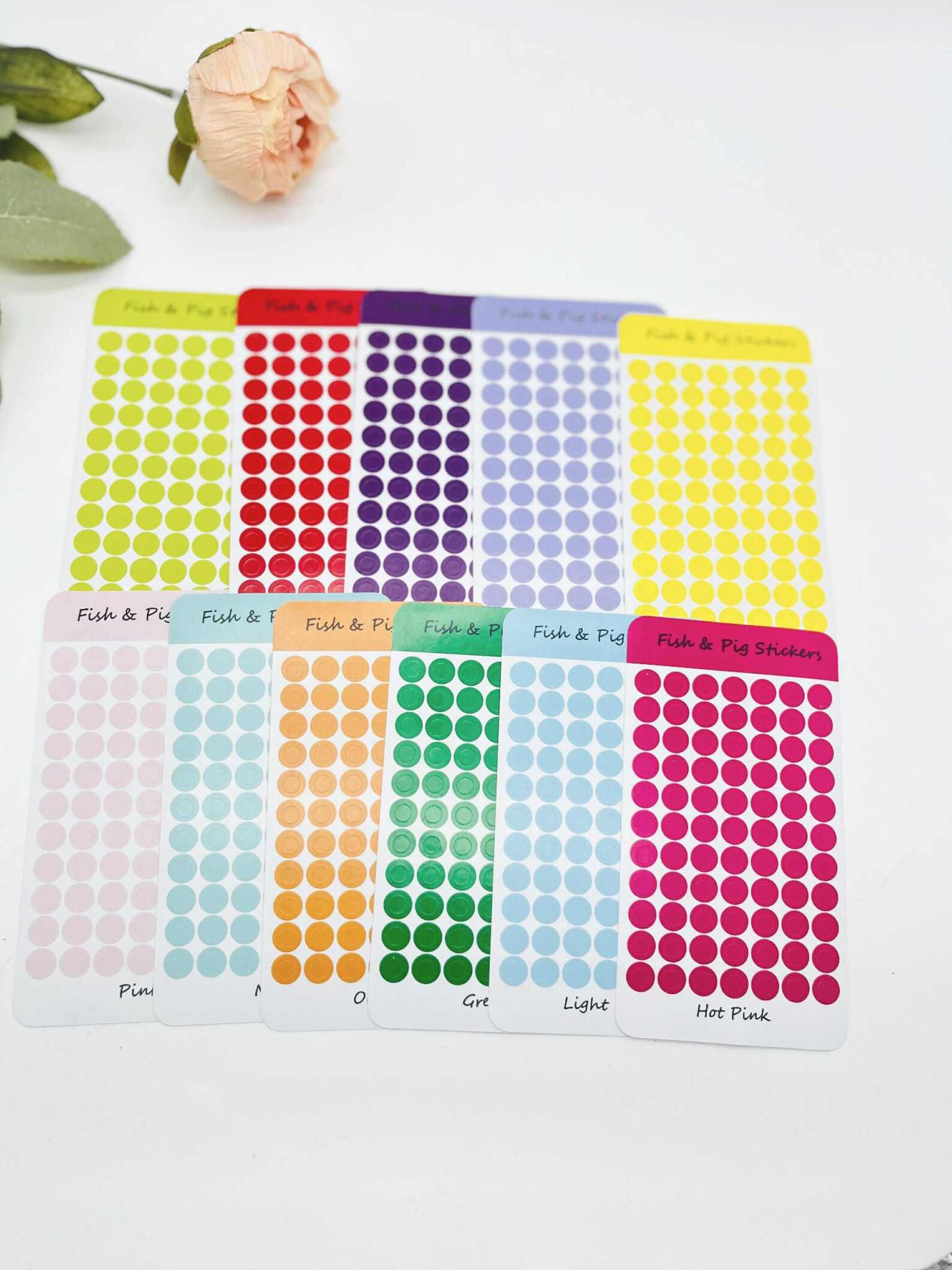Planner Dot Stickers Sheet| Mini Dot Stickers| Circle Stickers| Small ...