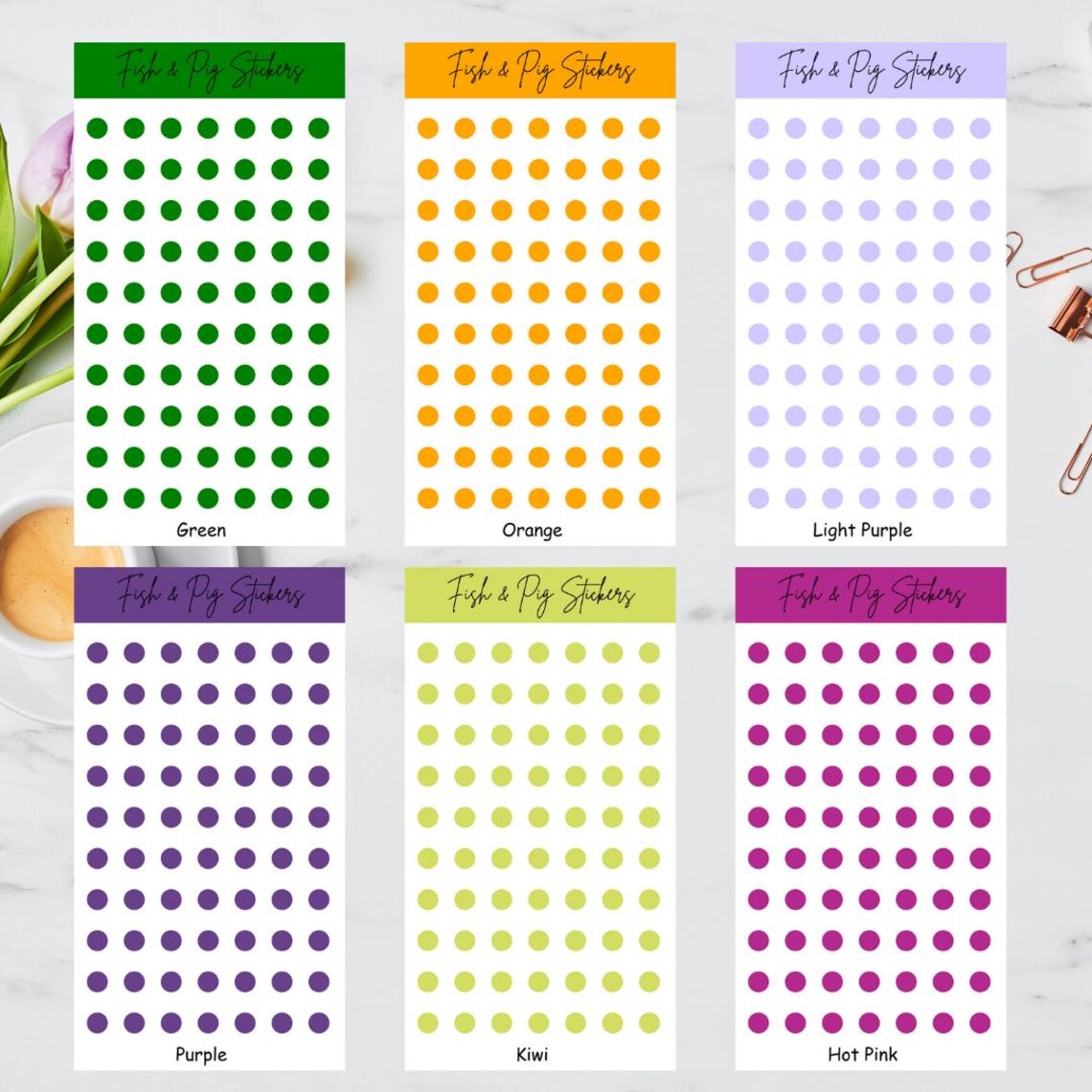 Planner Dot Stickers Sheet| Mini Dot Stickers| Circle Stickers| Small ...