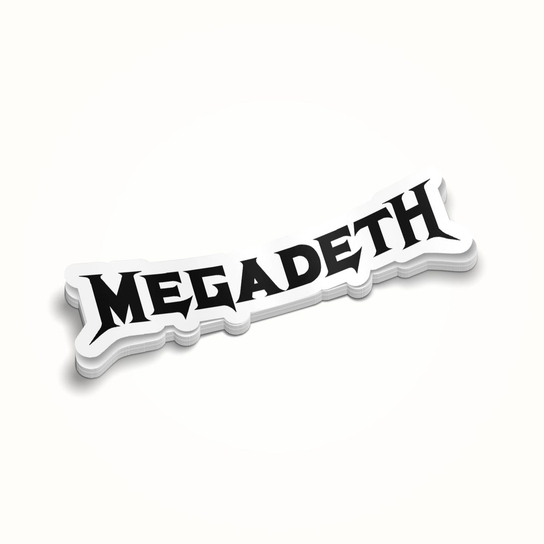Set of 2 Stickers Megadeth: Decal/stickers Full Color Double UV ...