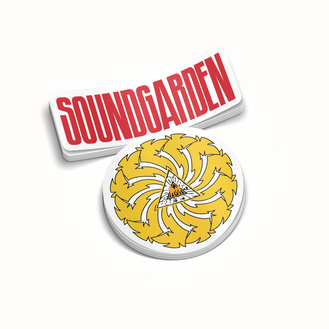 Set of 2 Stickers Sound Garden: Decal/stickers Full Color Double UV ...