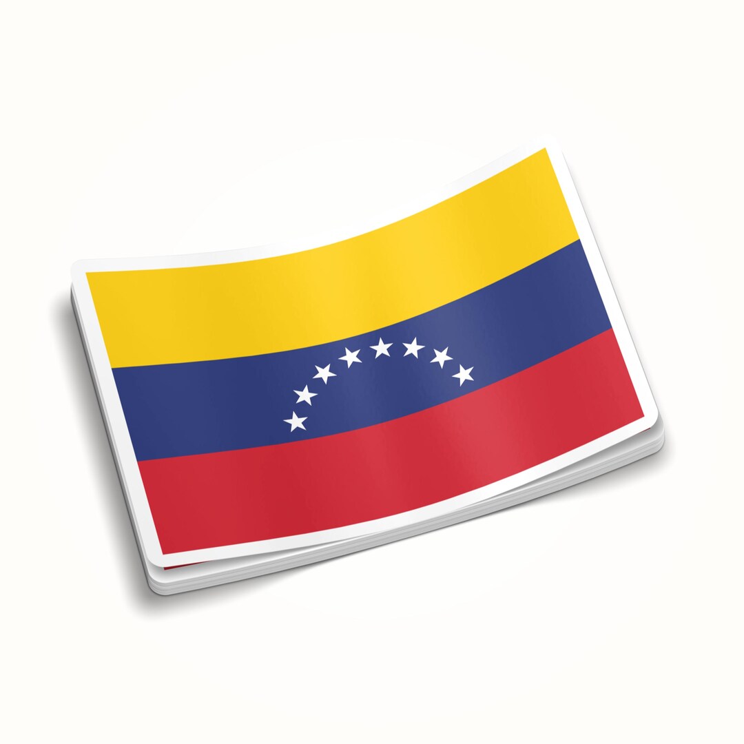 Set of 2 Stickers Venezuela Flag: Decal/stickers Full Color Double UV ...