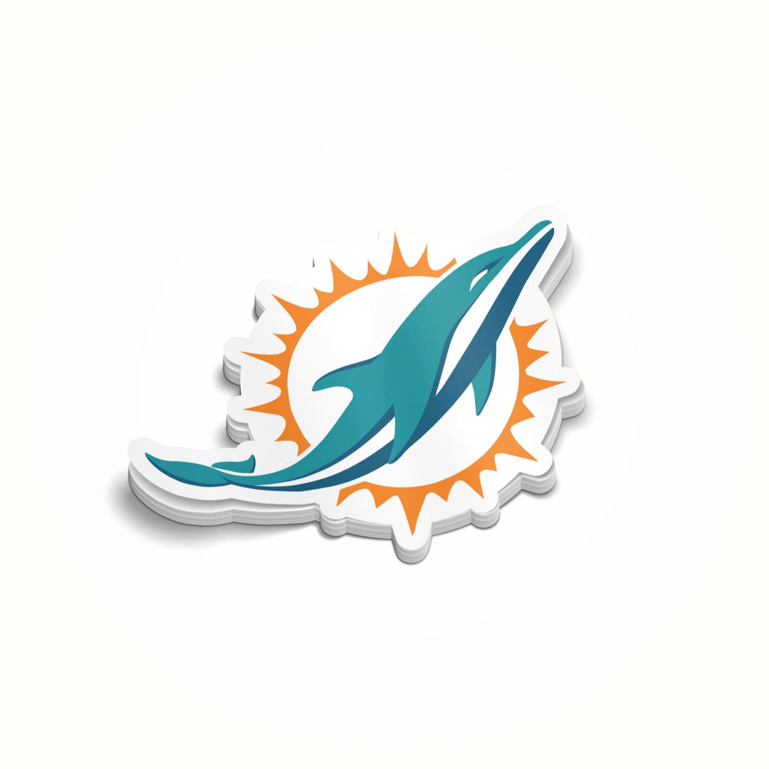 Set of 2 Stickers Dolphins: Decal/stickers Full Color Double UV ...