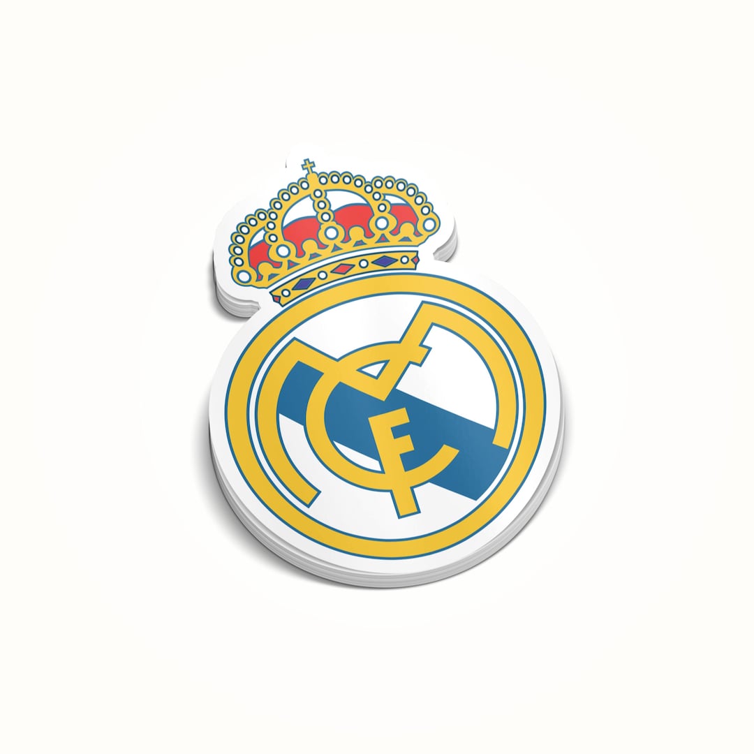 Set of 2 Stickers Real Madrid: Decal/stickers Full Color Double UV ...
