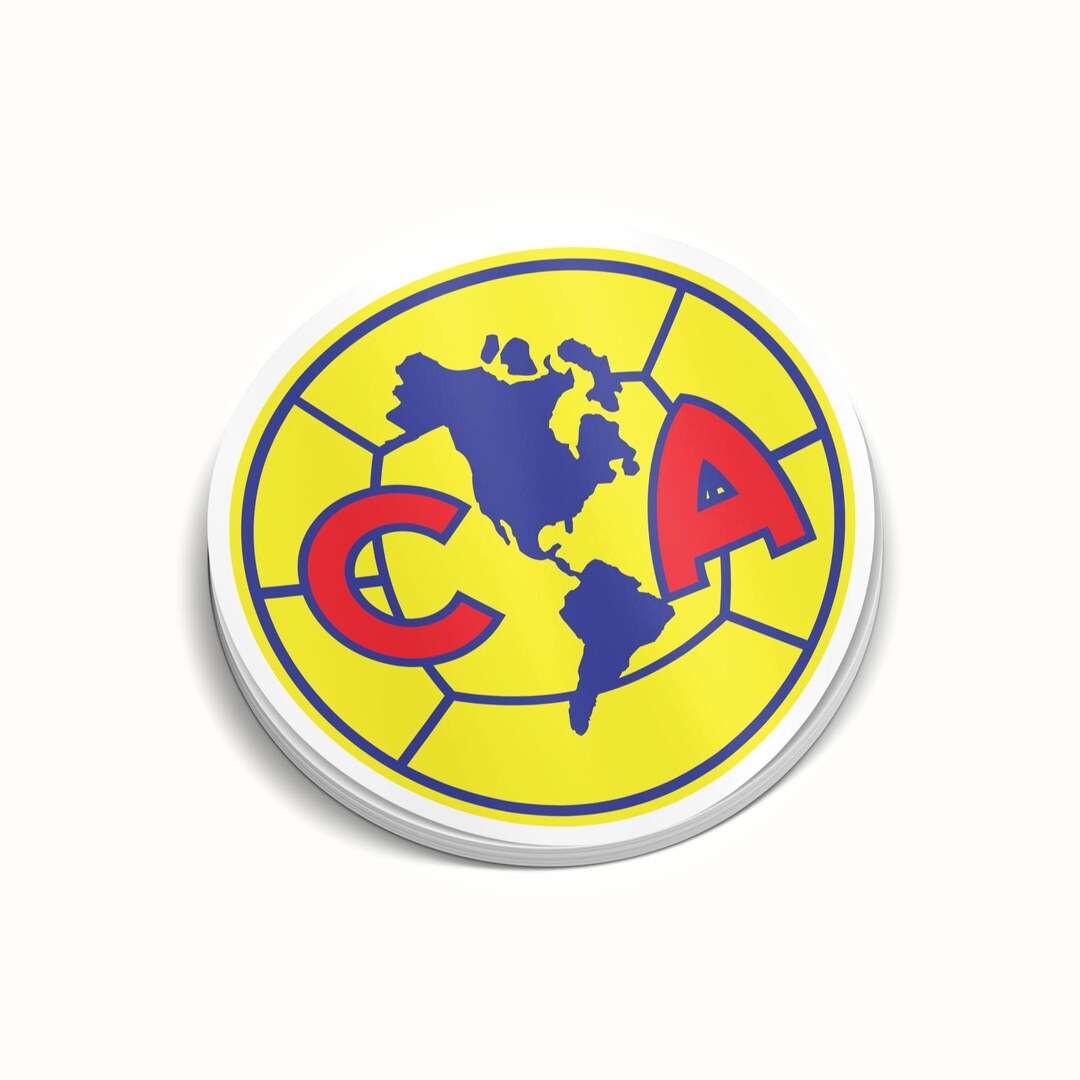Set of 2 Stickers Club America: Decal/stickers Full Color Double UV ...