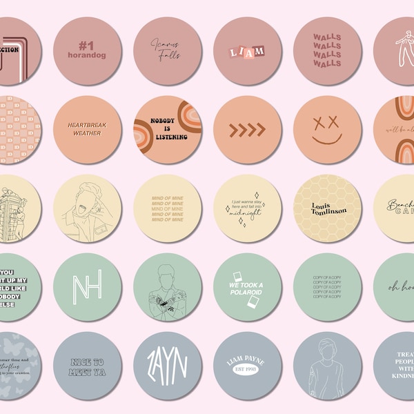 One Direction Pins - Etsy