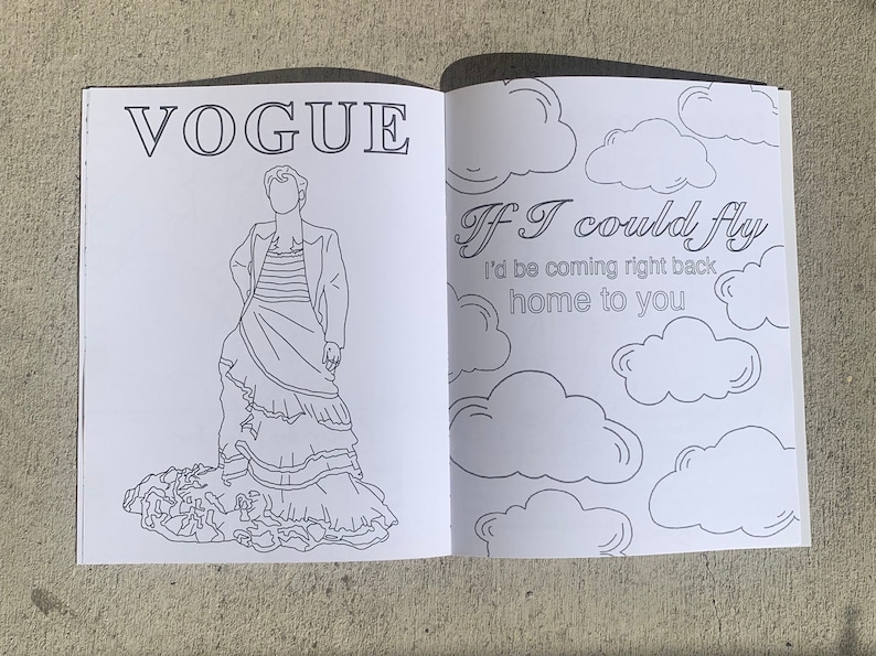 One Direction Coloring and Activity Book | Etsy