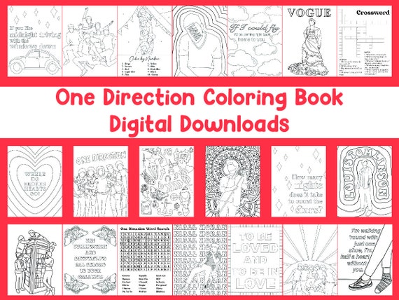 I Love 1d Coloring Pages
