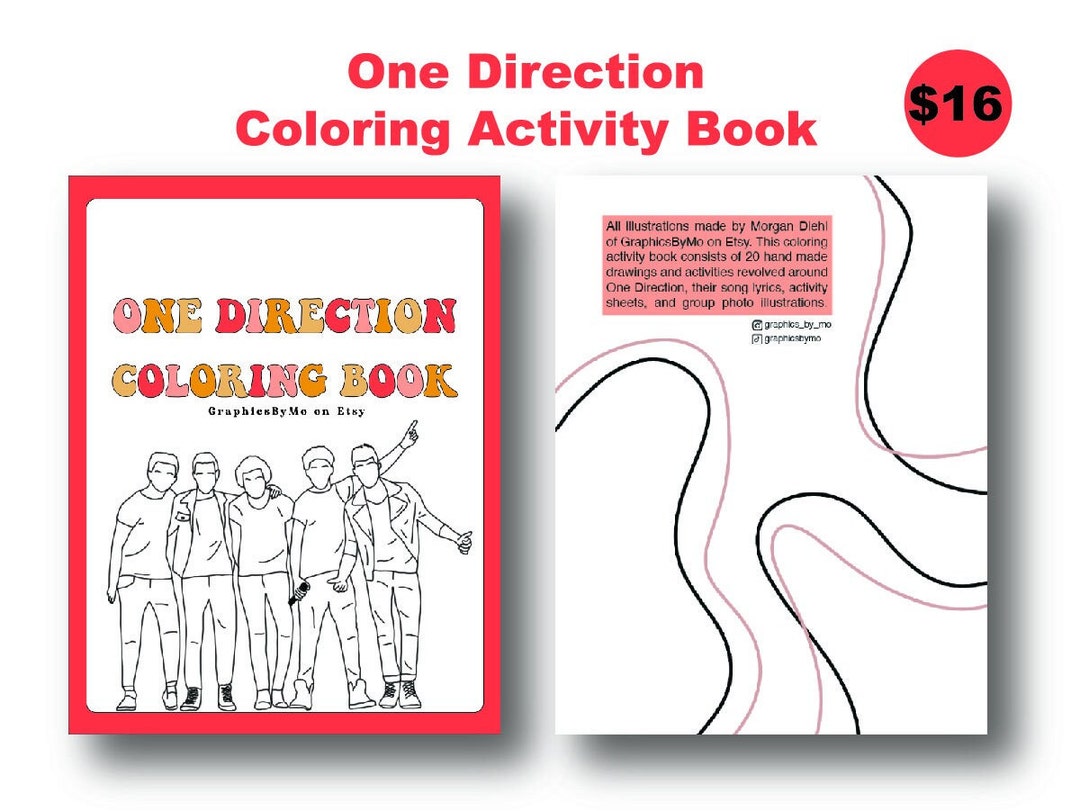 One Direction Coloring and Activity Book Directioner 1d Fan Inexpensive ...