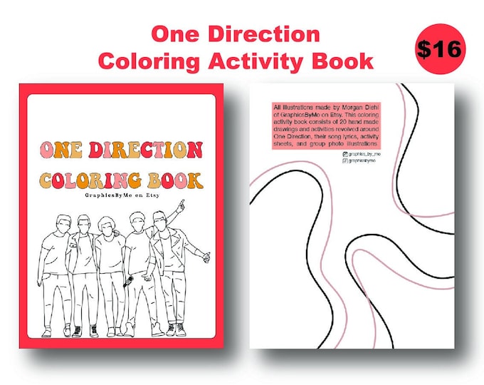 One Direction Coloring and Activity Book Directioner 1d Fan Inexpensive ...