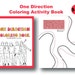 One Direction Coloring and Activity Book | Etsy