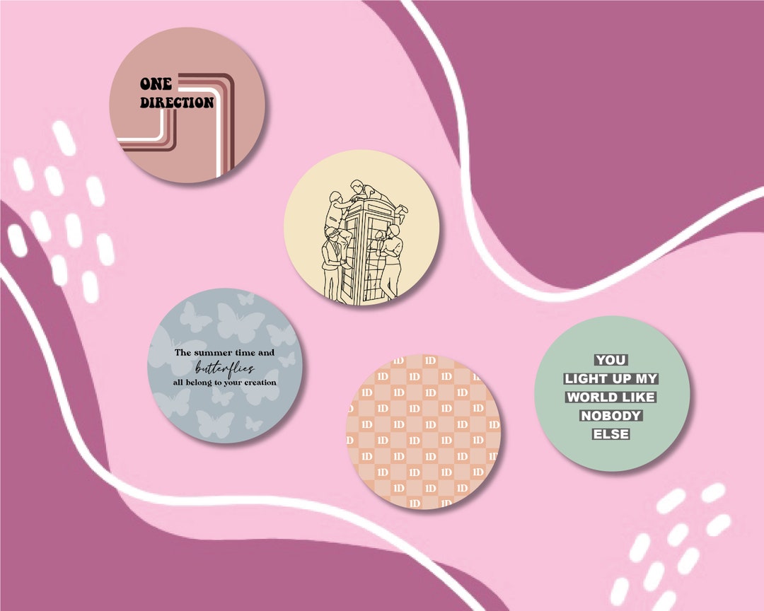 One Direction Buttons | Pins Directioner 1d Fan Inexpensive Merch Harry ...