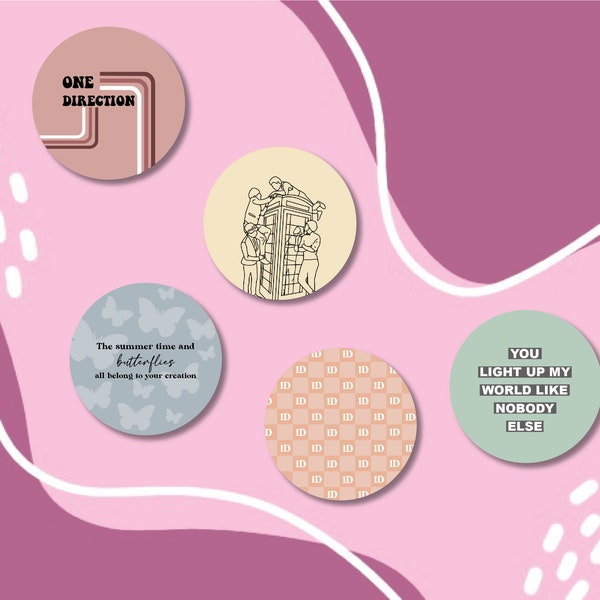 One Direction Pins - Etsy