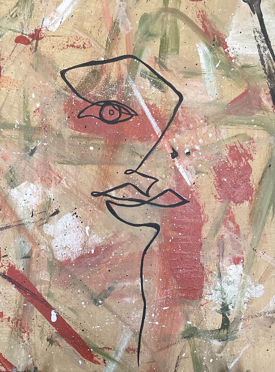 Abstract Face - Etsy