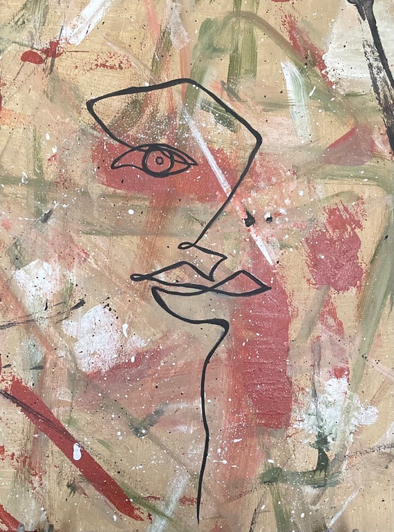 Abstract Face - Etsy