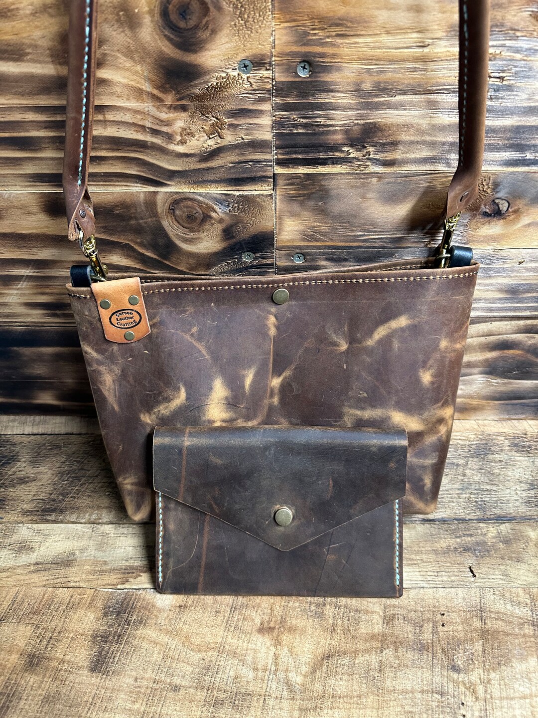 My Brand New Crazy Horse Pull up Leather Crossbody Bag With - Etsy