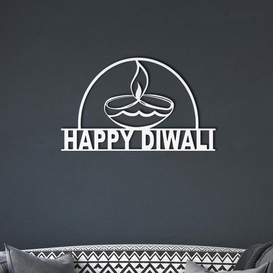 Happy Diwali Sign Diya Diwali Sign Diwali Decoration Ideas Diwali Front ...