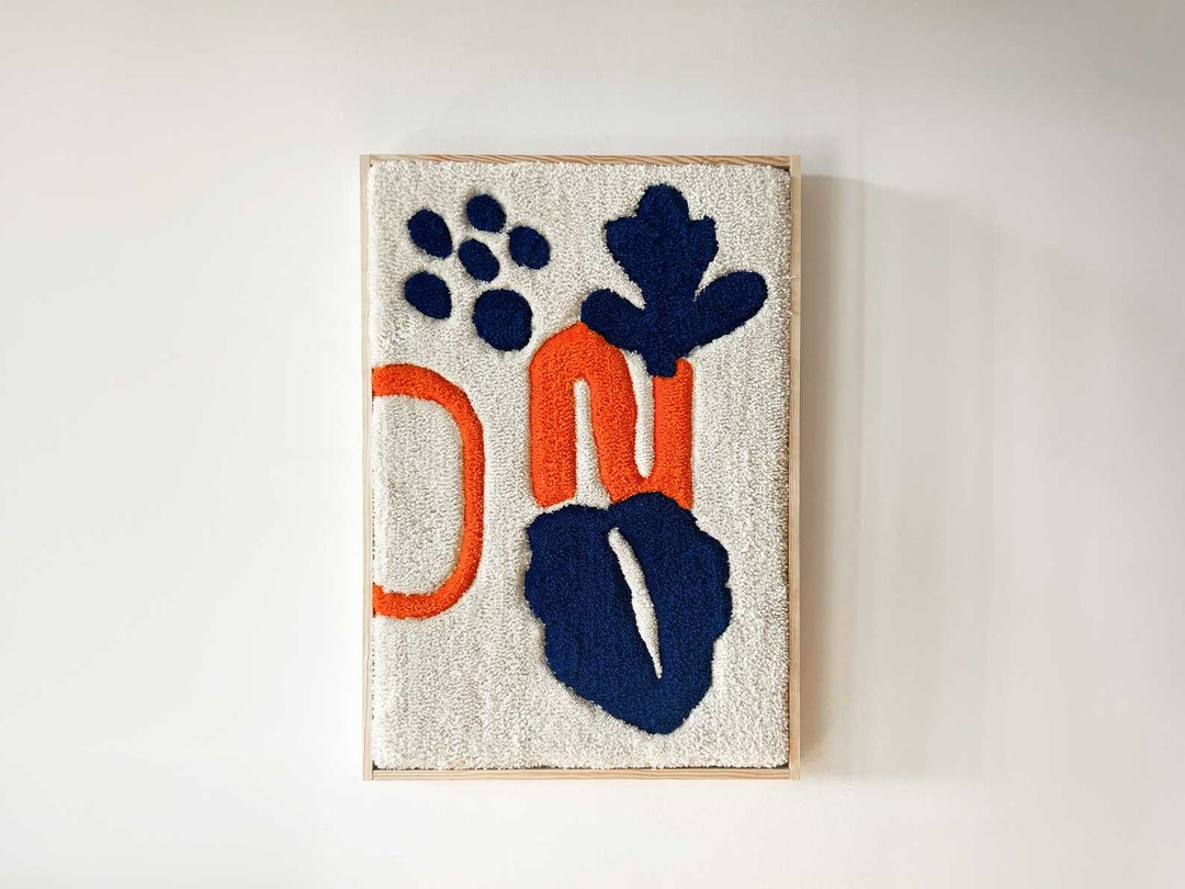 Leaf No 3 Handmade Tufted Rug Frame, Personalized Unique Gift for Best ...