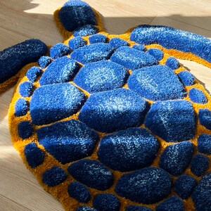 Turtle 3d Tufted Custom Rug, 100% Handmade, Kids Room, 3d Carpet ...