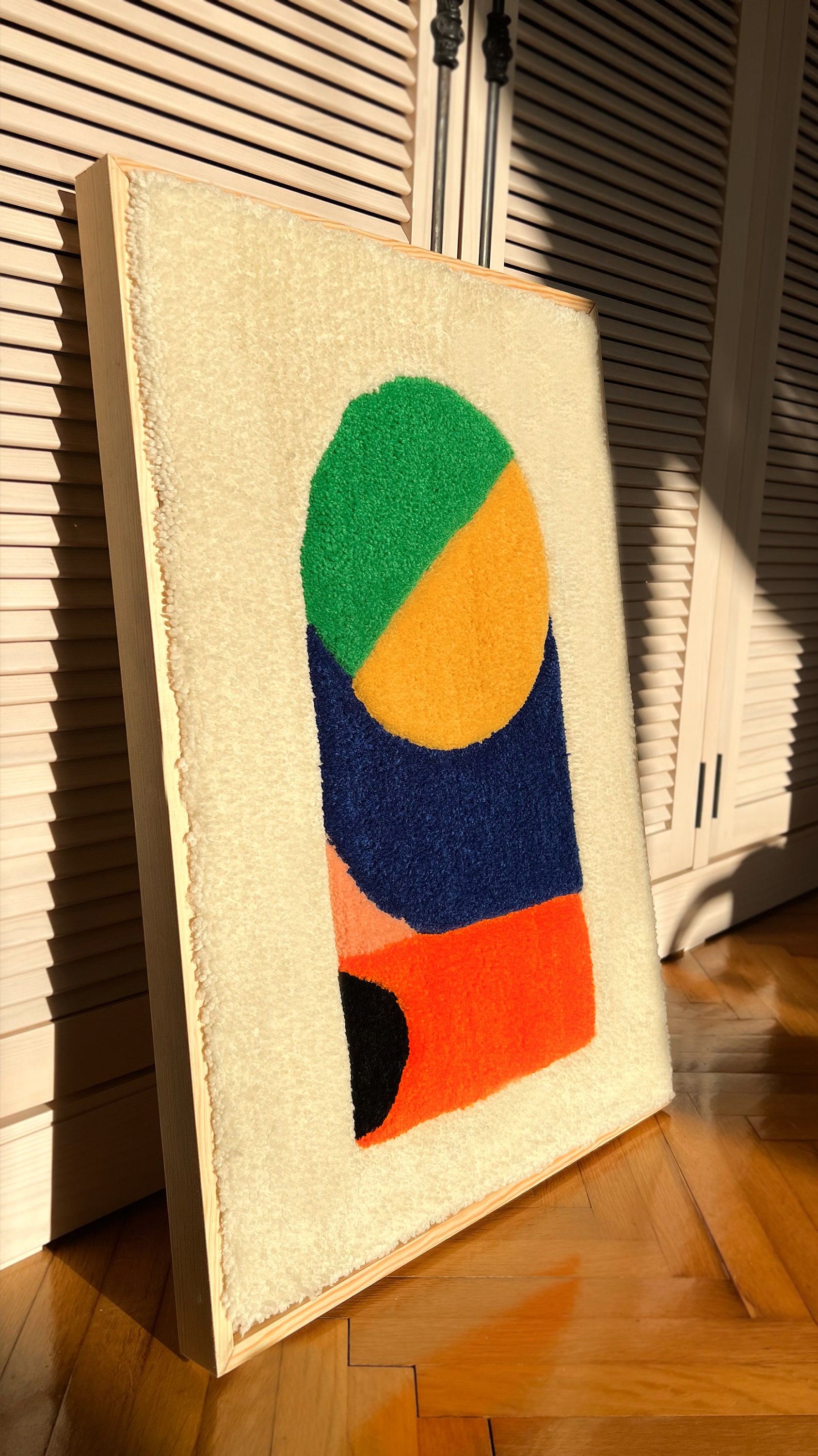 Geo 43 Geometric Shape Handmade Tufting Framed Desing, Personalized ...