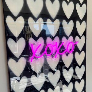 Pop Art Wall Art With Vibrant Neon Sign - Etsy
