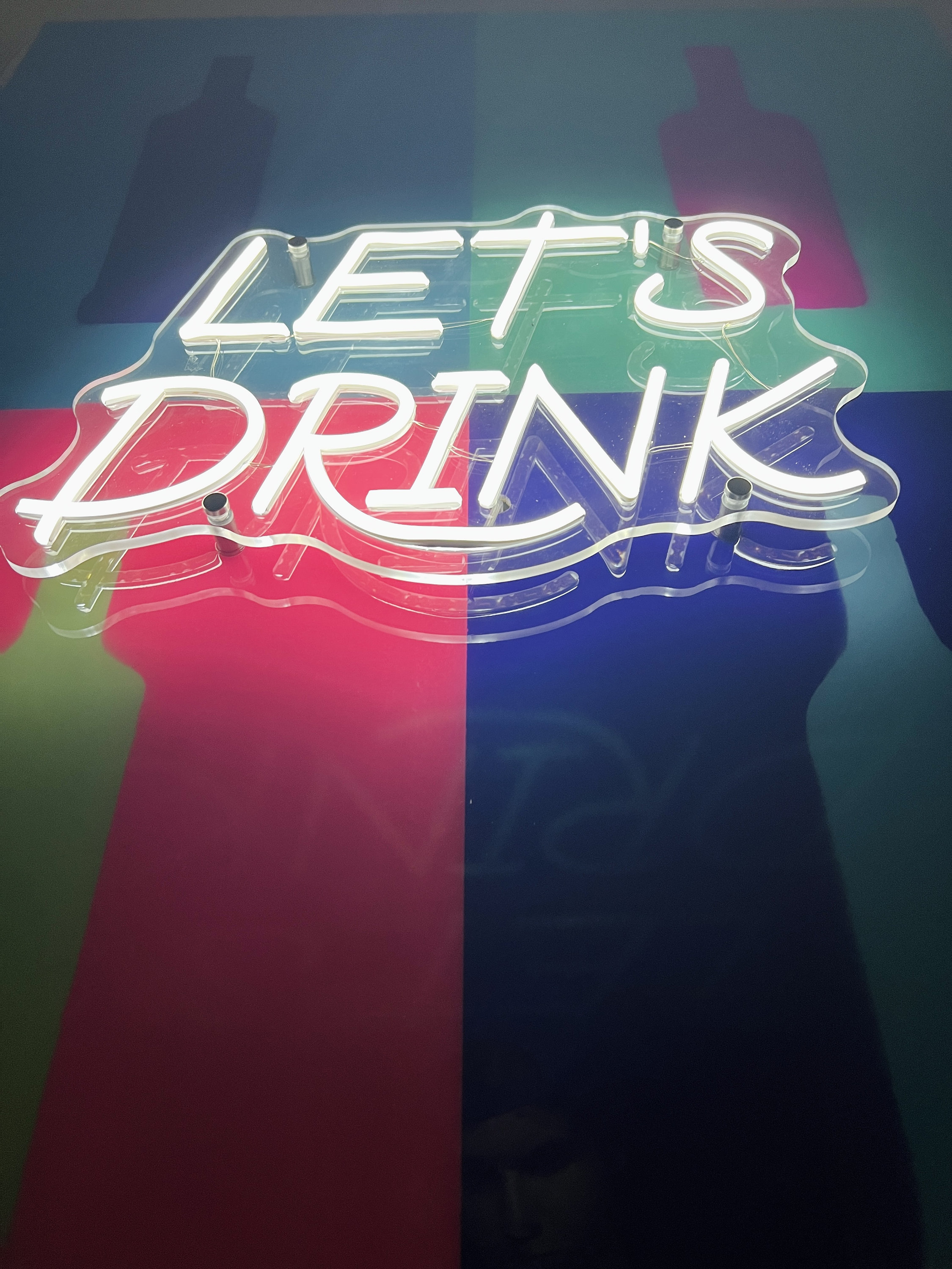 Bar Wall Art With Vibrant Neon Sign - Etsy