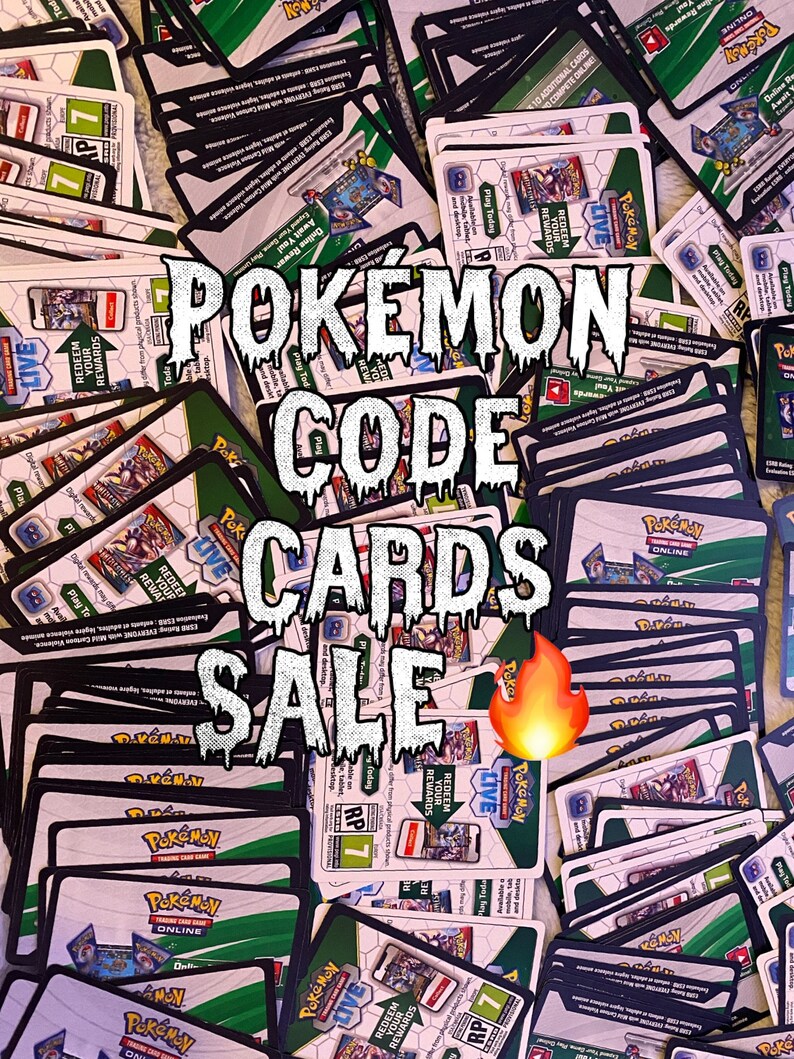 Pok mon Code Cards Collectors Redeem Etsy Pok mon Code Cards Collectors Redeem Etsy