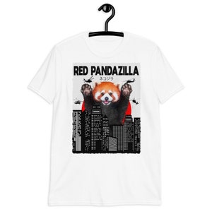 Red Pandazilla T-shirt Panda Lover Tee Funny Red Panda - Etsy