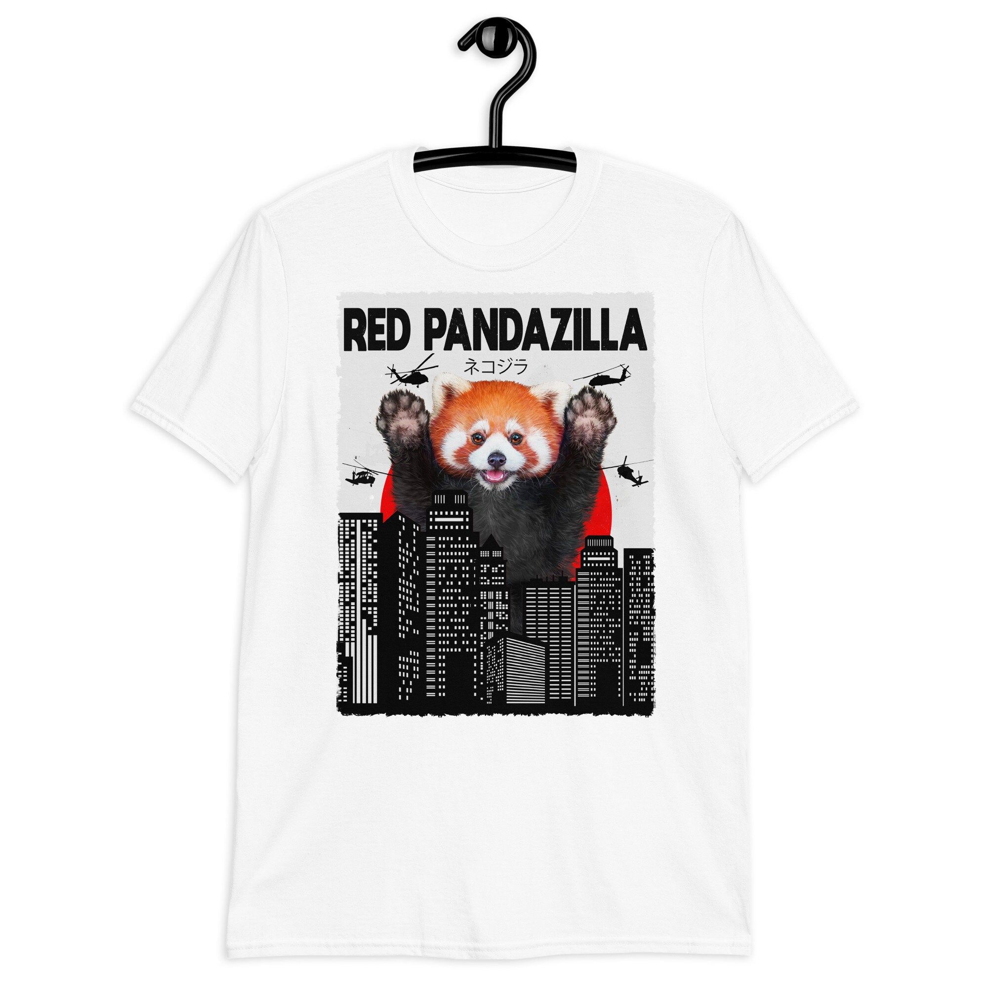 Red Pandazilla T-shirt Panda Lover Tee Funny Red Panda - Etsy