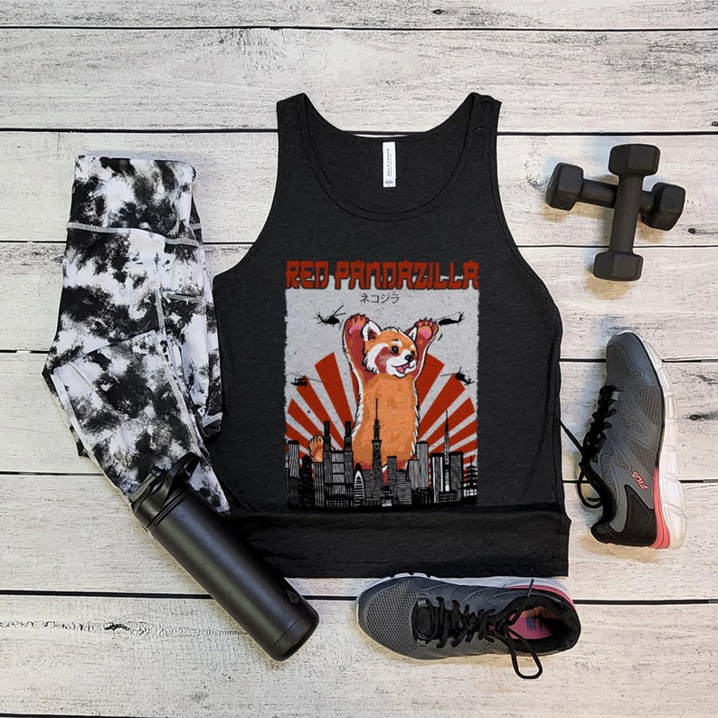 Red Pandazilla T-shirt Panda Lover Tee Funny Red Panda - Etsy