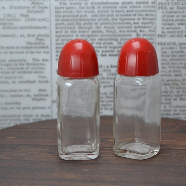 Red Top Salt Pepper - Etsy