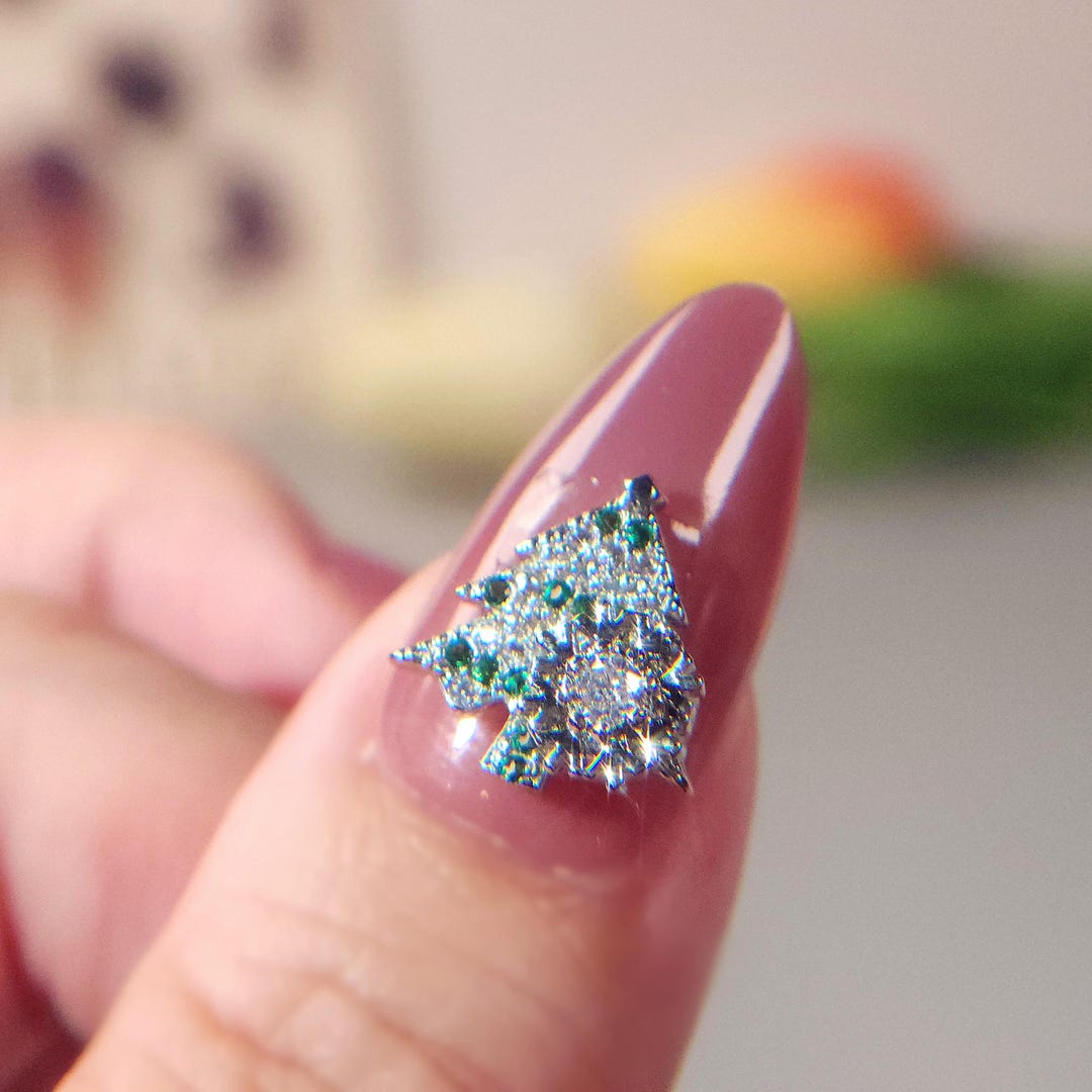 1 Pcs High Quality Nail Charm Bearing, Rotationearring Charm, Christmas ...