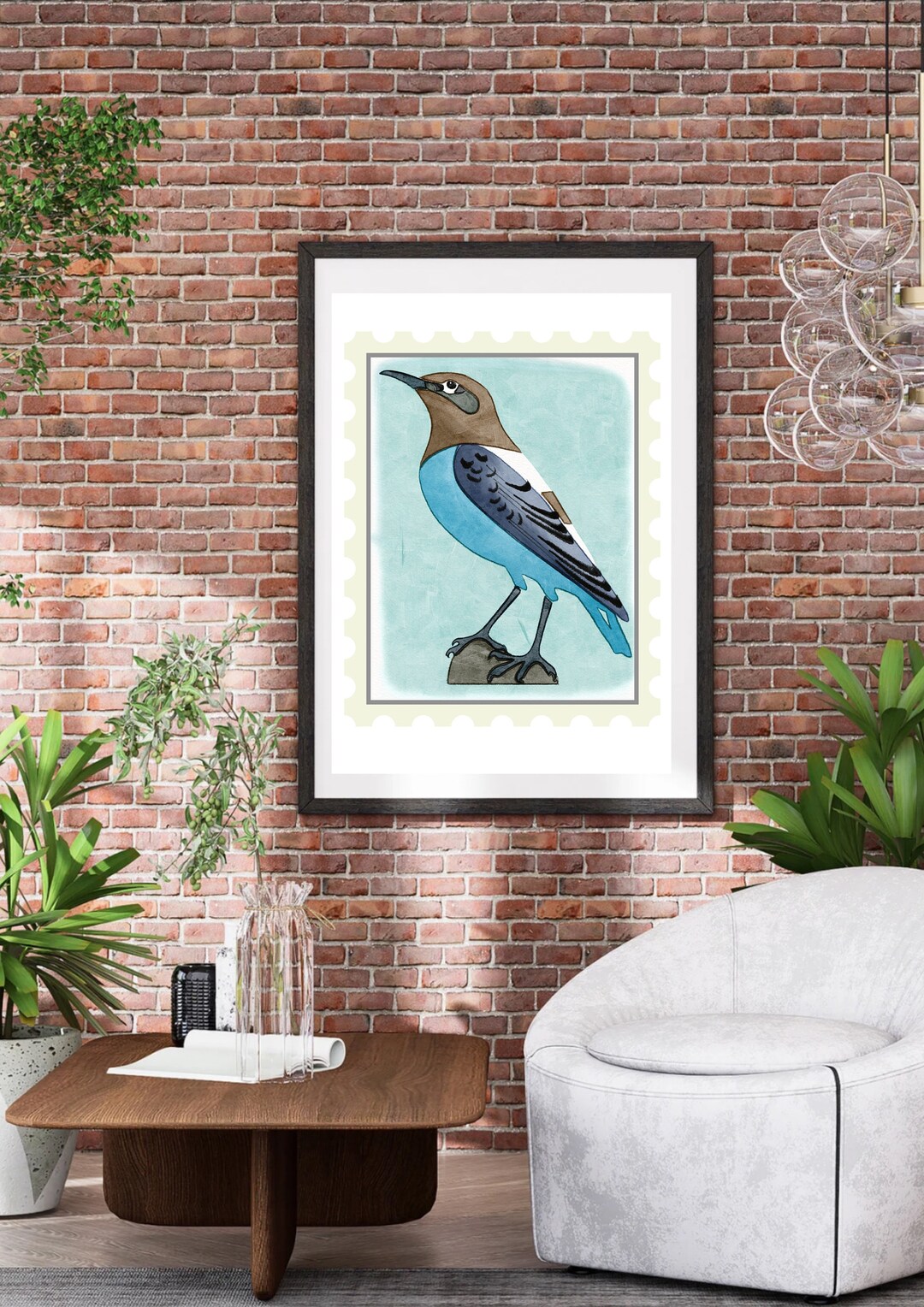 DIGITAL Downloadable PRINT File Inspirational Blue Bird Stamp - Etsy