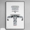 Bombardier CRJ-900 Study Aid Digital Graphic Flight Deck Cockpit 20x20 ...