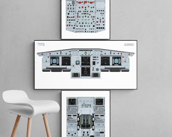 Airbus A320 Cockpit Poster - Etsy