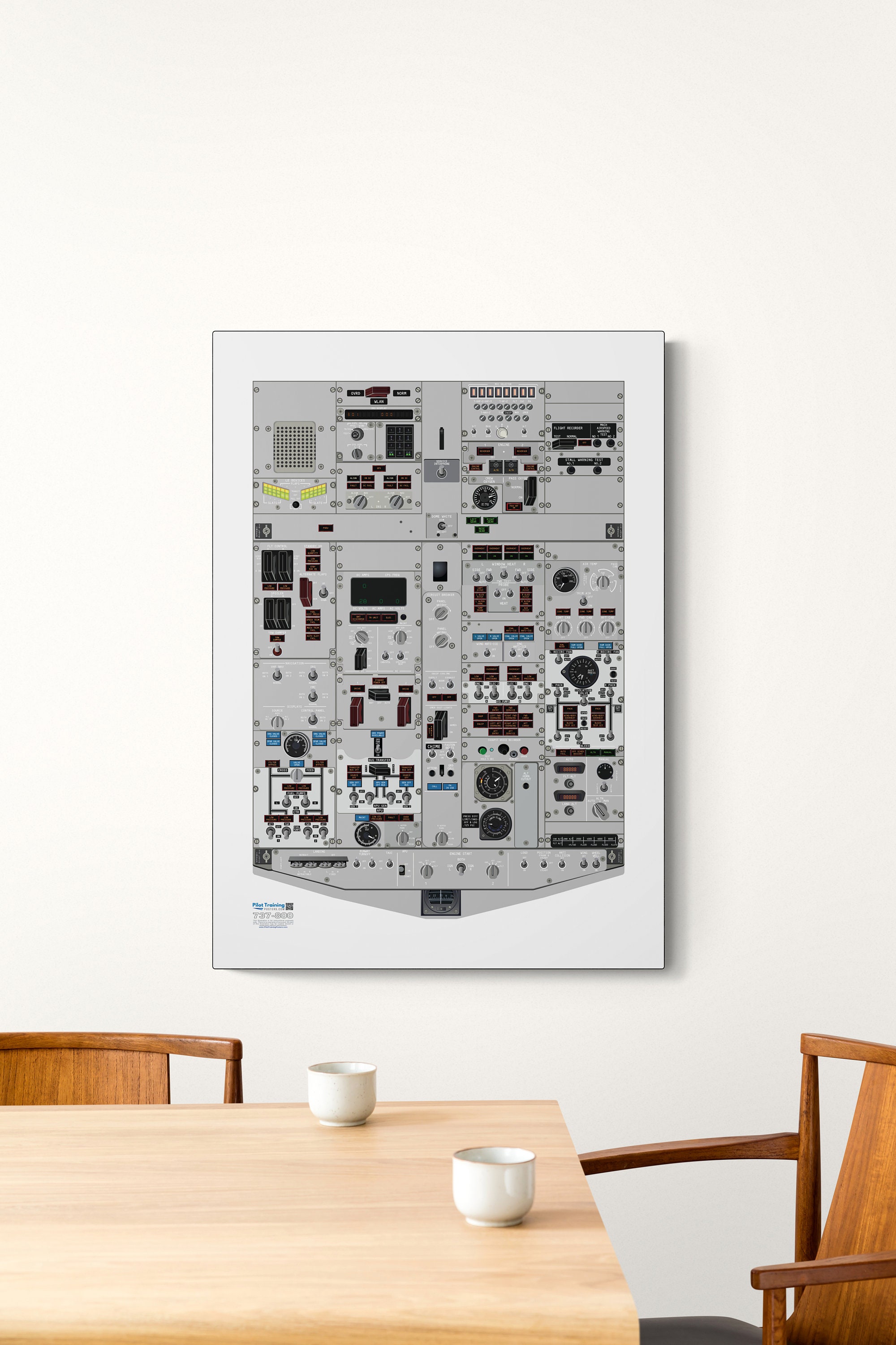 B737 Cockpit Poster 737 Simulator Training Boeing 737 800 Cockpit ...