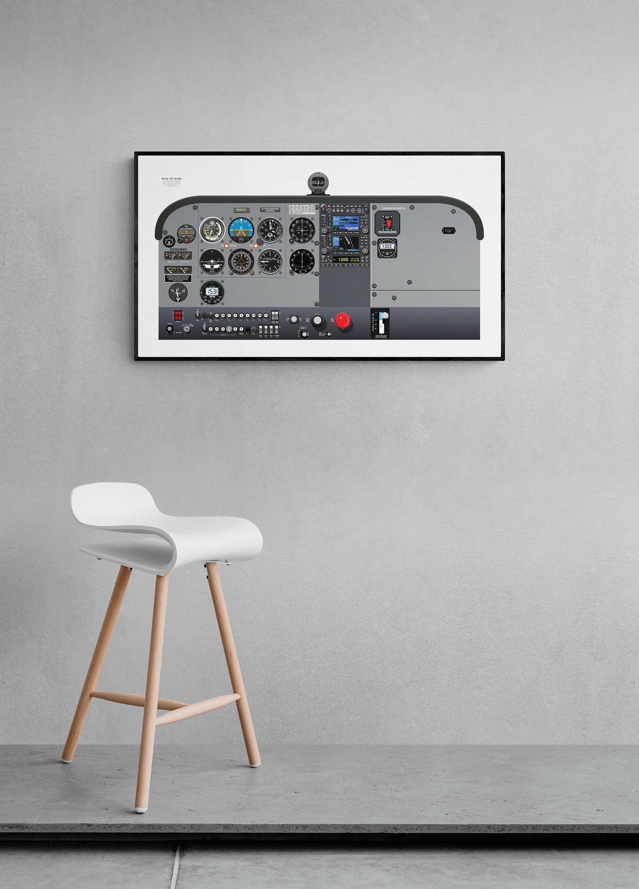 Printable Cessna 172 Cockpit Poster Wall Art - Etsy