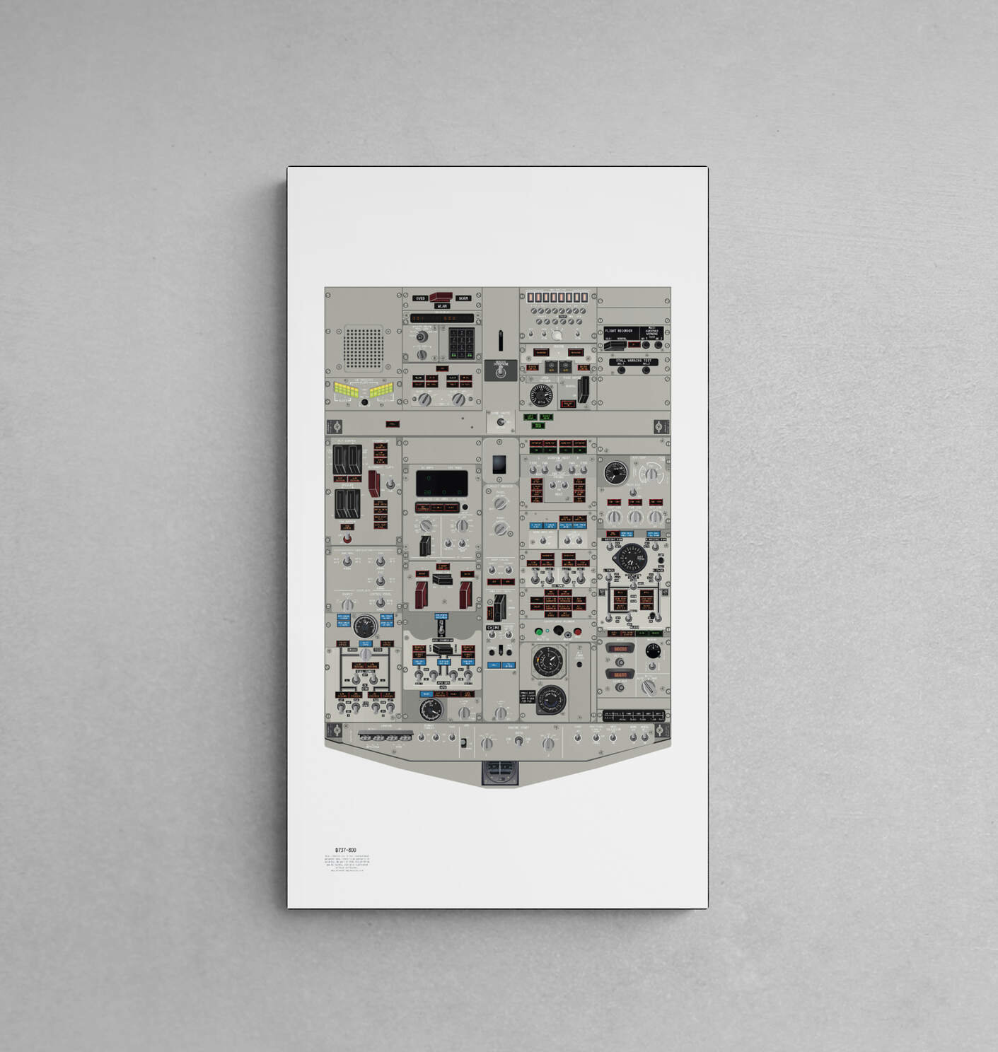 Boeing 737 Cockpit Training Poster Panel Set Flight - Etsy