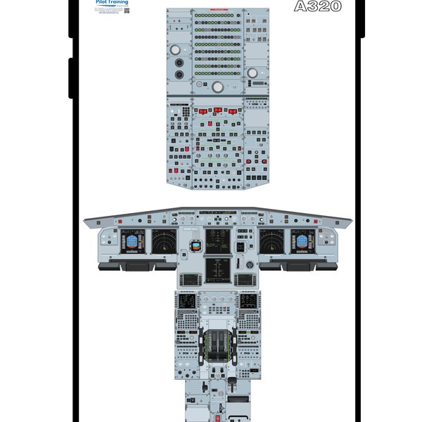 A320 Cockpit Poster - Etsy
