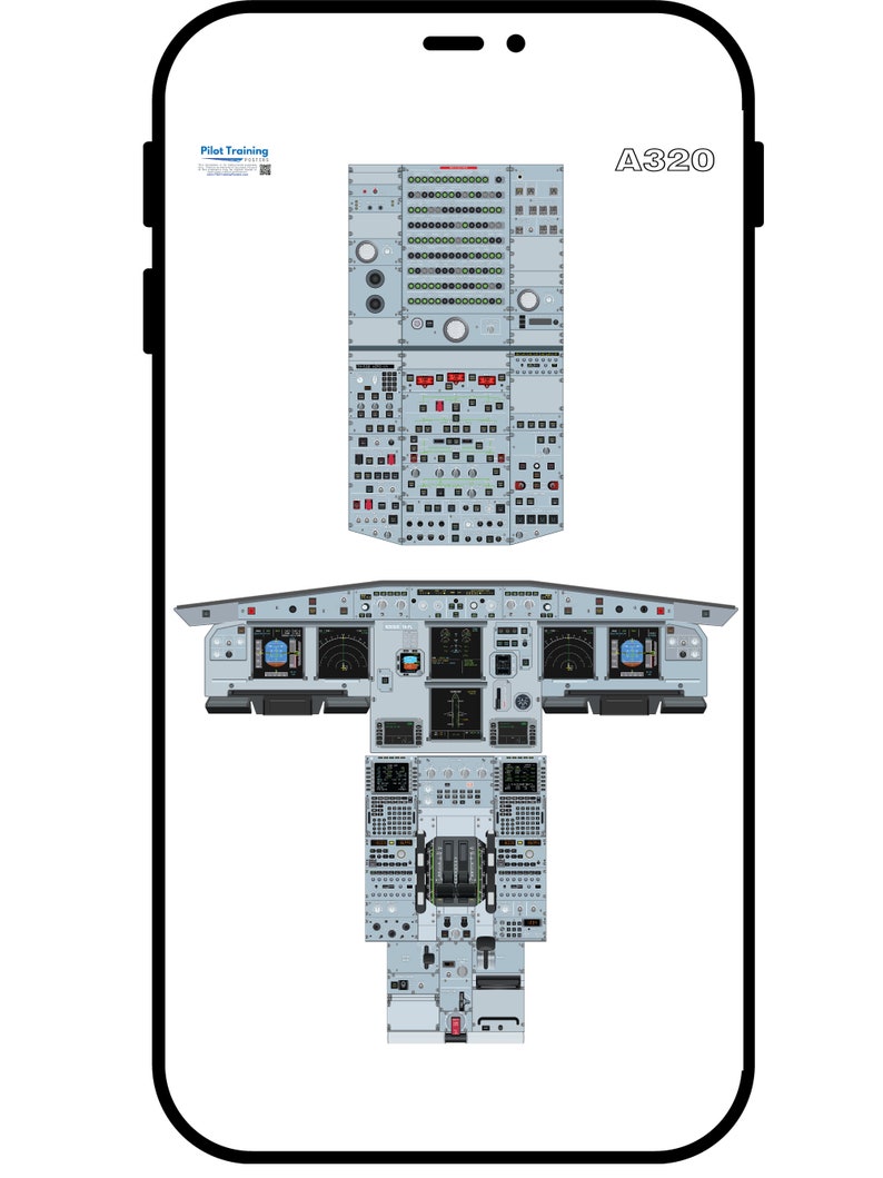 A320 Cockpit Poster PDF Download Airbus A320 Training A320 Training ...
