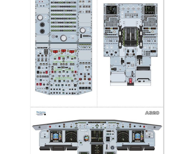 A320 Cockpit Poster PDF Download Airbus A320 Training A320 Training ...