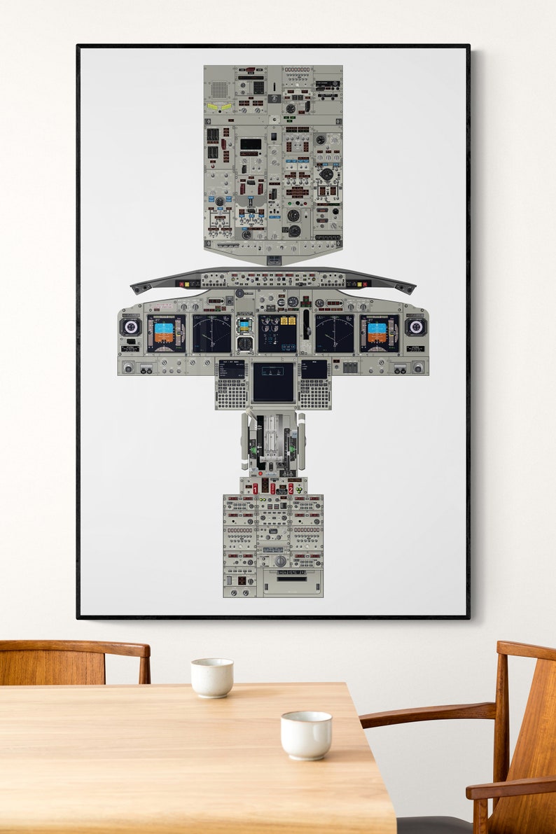 Huge Boeing 737-800 Cockpit Poster Pilot Gift Aviation - Etsy