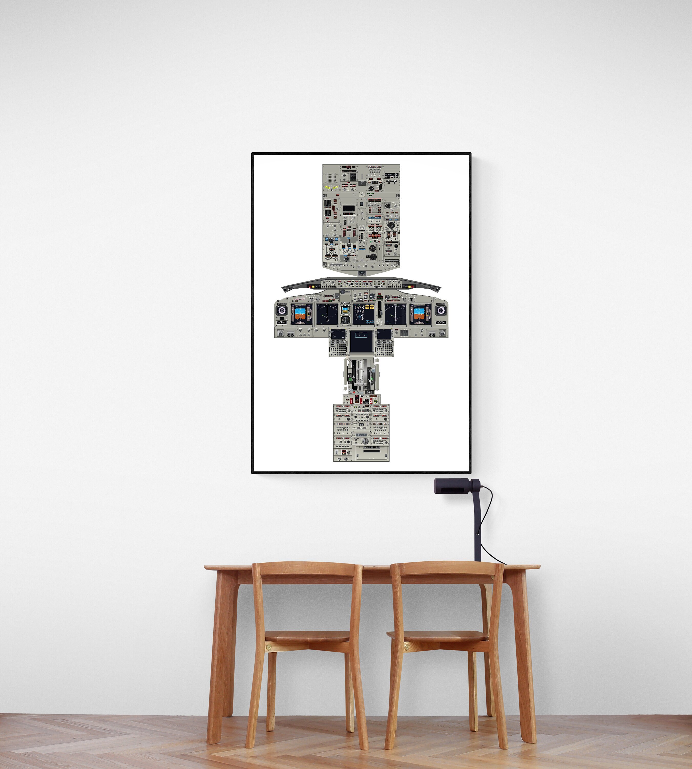 Huge Boeing 737-800 Cockpit Poster Pilot Gift Aviation - Etsy