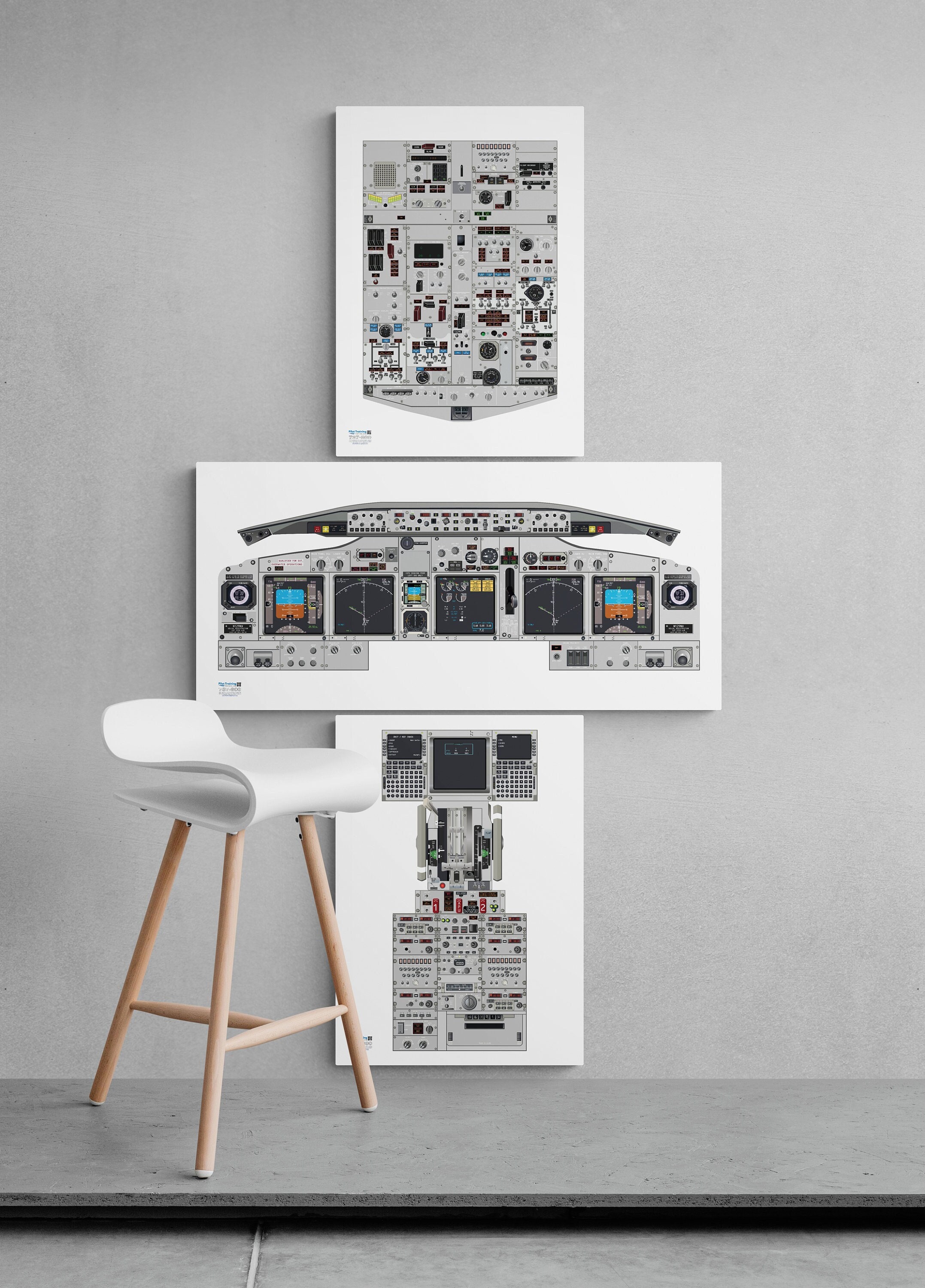Boeing 737-800 Training Poster - Flight Simulator Training - 737 ...