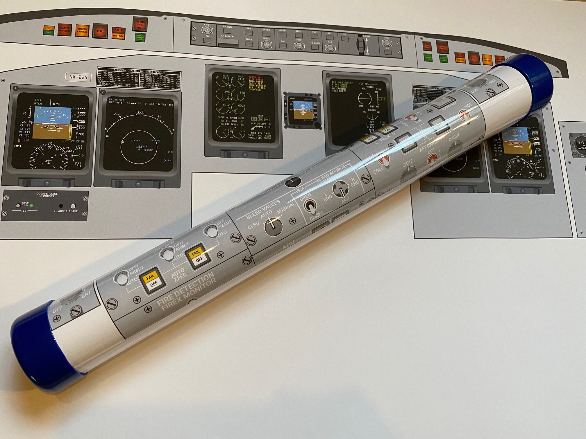 CRJ900 Cockpit Poster CRJ700 Cockpit Poster Training Panel Set - Flight ...