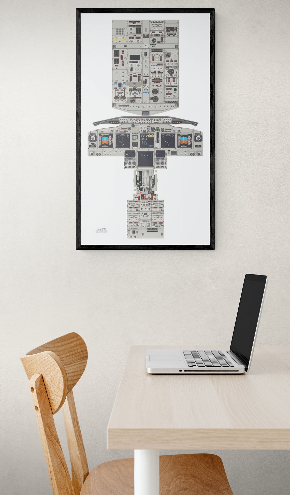 Large Boeing 737-800 Training Cockpit Poster Perfect Pilot Gift - Etsy