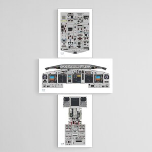 B737 Cockpit Poster 737 Simulator Training Boeing 737 800 Cockpit ...