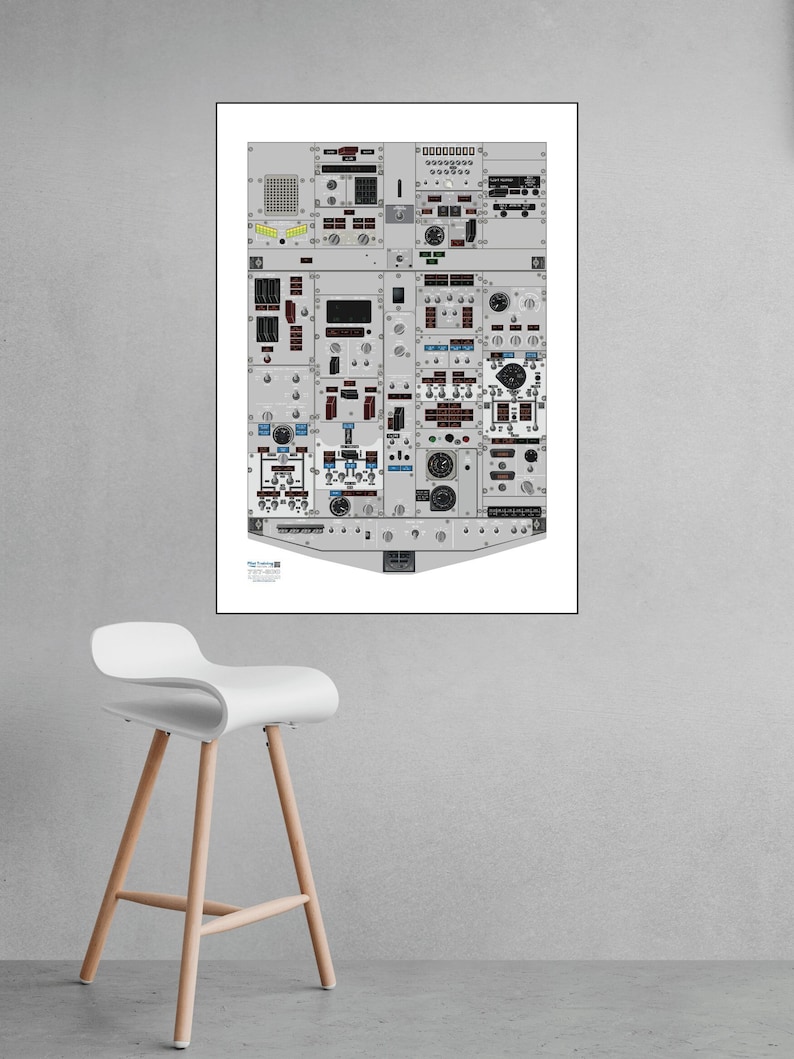 Huge Boeing 737-800 - NG Flight Deck Poster Overhead Panel - Etsy