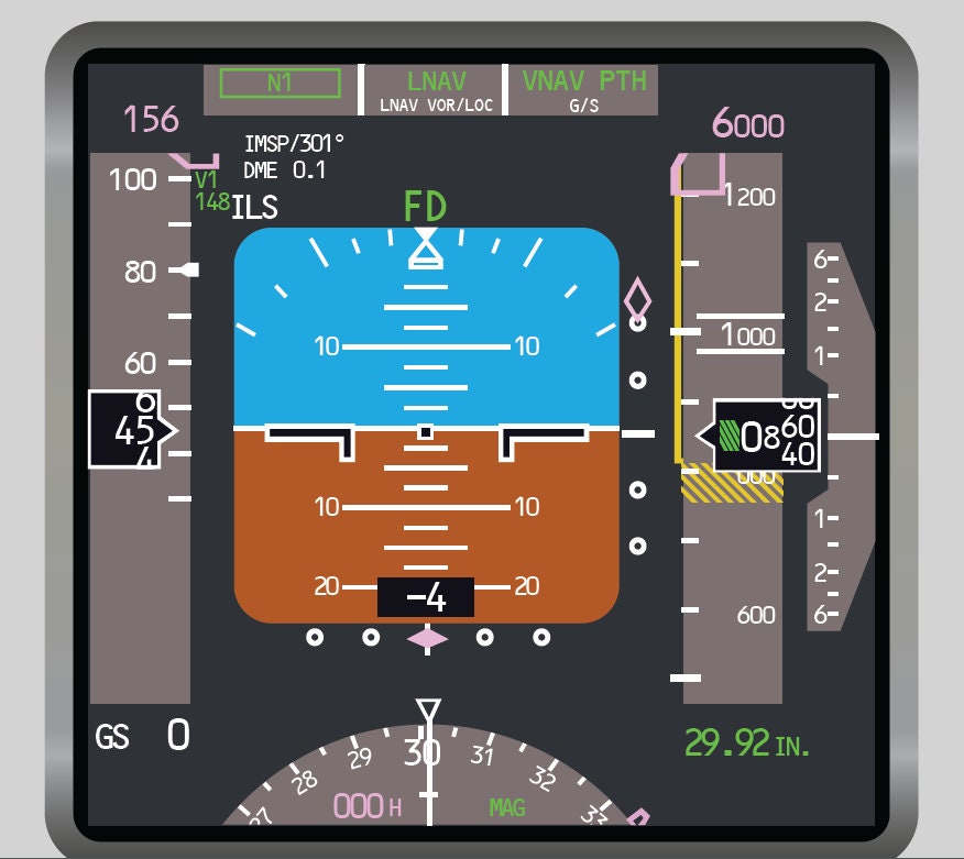 B737 Cockpit Poster 737 Simulator Training Boeing 737 800 Cockpit ...