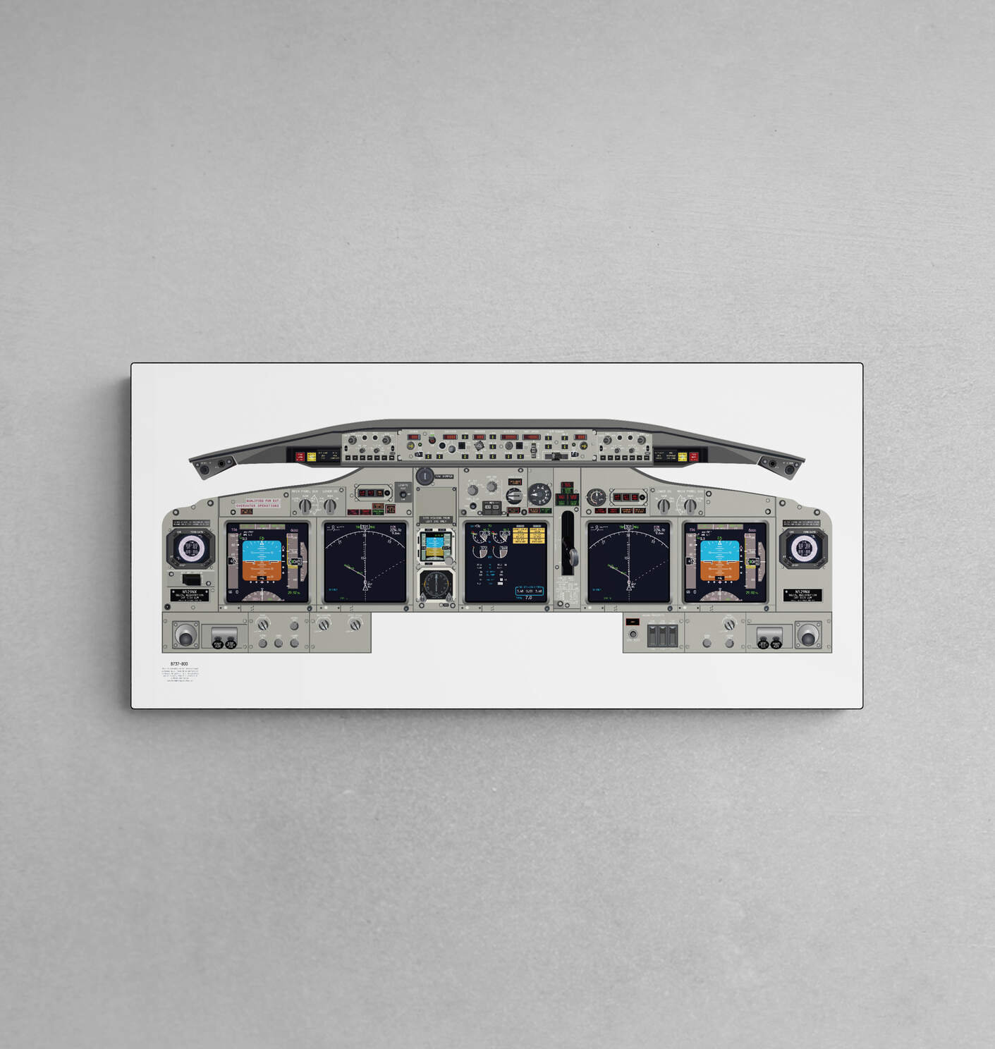 Boeing 737 Cockpit Training Poster Panel Set Flight - Etsy