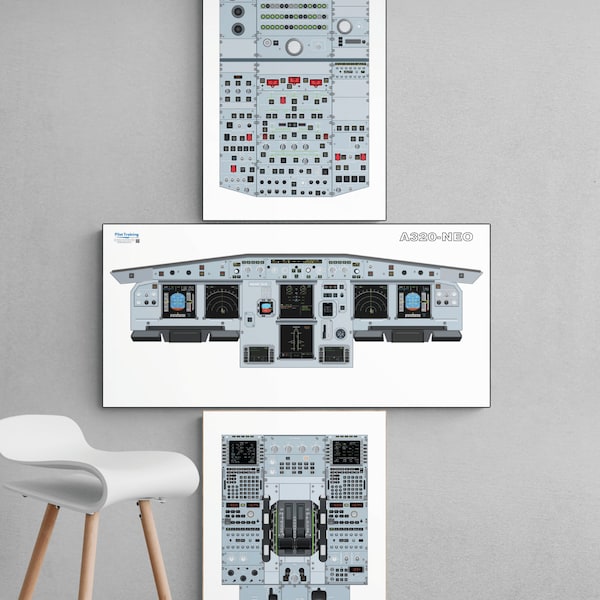 AIRBUS A320 Cockpit Poster A320 Cockpit Poster Set - Etsy